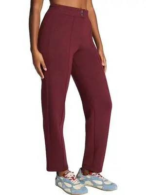Spanx Brushed Airessentials® Slim Straight Leg Pants Cassis Heather