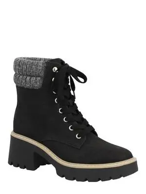 Mia Kynlee Lace-up Bootie - Black Brush