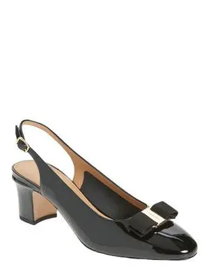 FERRAGAMO Vetty Slingback Pump Nero Biscotto