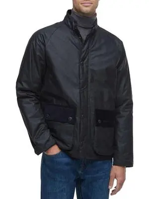 Barbour Cordhill Waxed Cotton Jacket - Navy