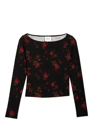REFORMATION Wiley Floral Print Top - Bossanova