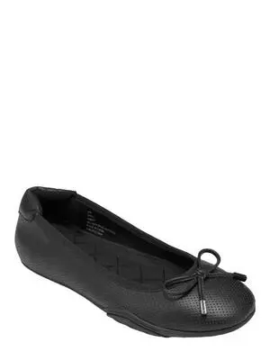 Aerosoles Onyx Ballet Loafer - Black Perforated