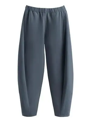 Cuyana Fleece Barrel Pant - Storm