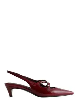 Madewell Emilie Crisscross Slingback Pump Cabernet