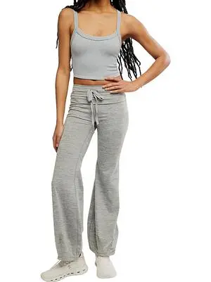Free People Quick Step Drawstring Pants - Heather Grey