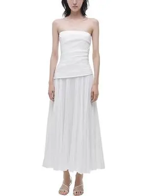 Simkhai Arie Strapless Maxi Dress - White