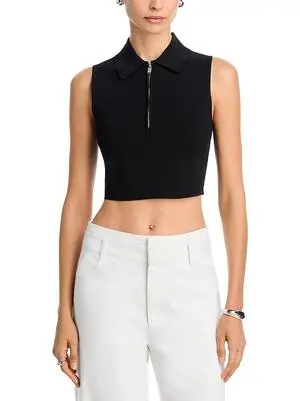 Simkhai Tatum Cropped Top - Black