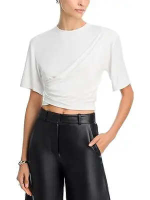Simkhai Rowley Cropped Tee - Ivory