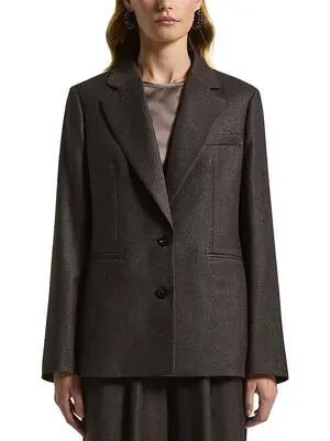 Peserico Single Breasted Blazer - Ebony