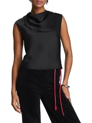 Spanx Sleeveless Cowlneck Top - Classic Black