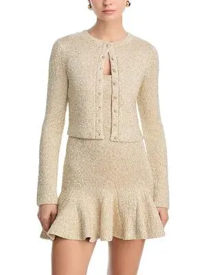 LoveShackFancy Ferra Cardigan - Honey Gold