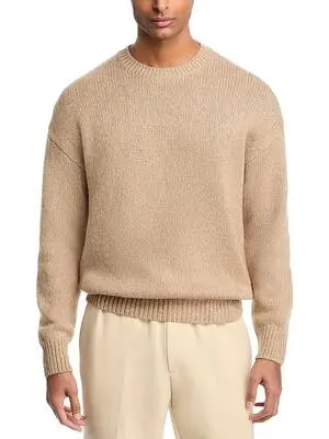 BOSS Hunter Crewneck Sweater - Open Beige