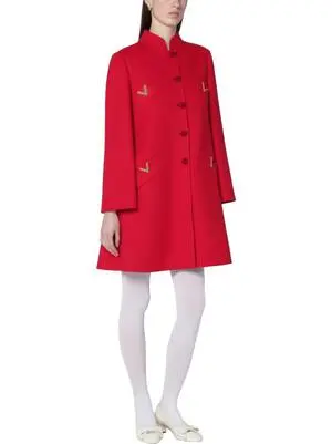 Valentino Garavani Wool And Cashmere Coat - Red