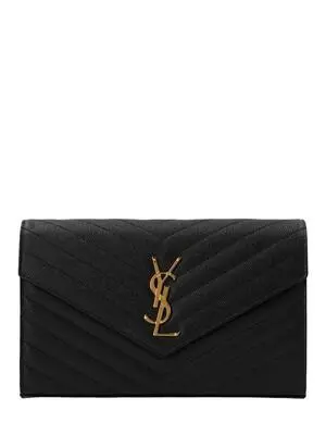 Saint Laurent Monogram Crossbody Bag - Black
