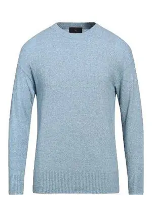 LIU •JO MAN Sweater In Light Cotton And Polyamide - Blue