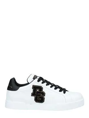 Dolce & Gabbana Soft Leather Sneakers - White