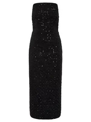 Rebecca Vallance Sequin Neve Midi Dress - Black