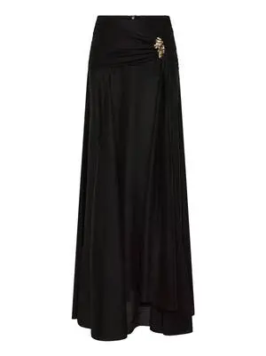 Rebecca Vallance Embellished Slit Detail Skirt - Black