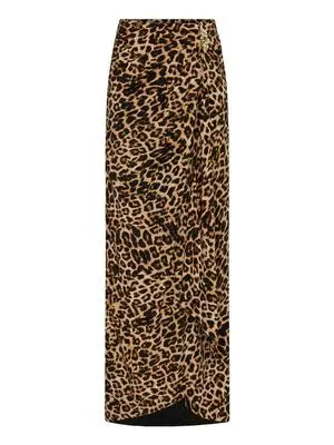 Rebecca Vallance Namir Draped Skirt - Brown