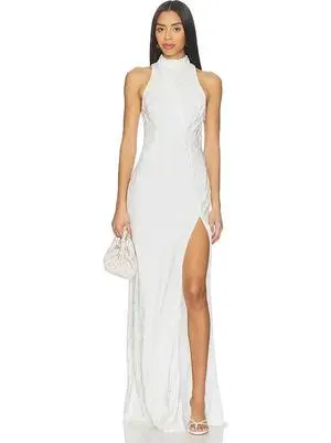 STONE COLD FOX X Cindy Maxi Dress - Ivory Jacquard