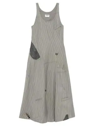 Moschino Asymmetric Sleeveless Dress - Grey