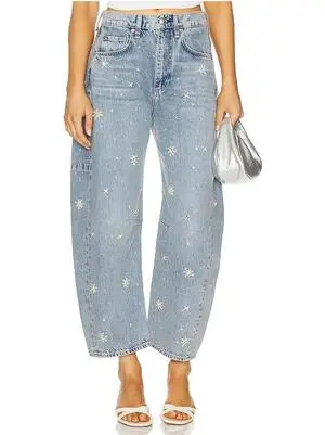 Rag & Bone Charlie Ankle Barrel Jeans - Bond Jewel