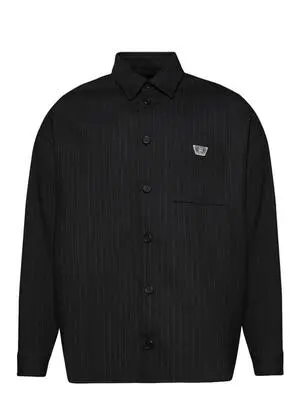MISBHV Pinstripe Overshirt - Black
