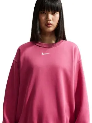 Nike Sportswear Phoenix Fleece Oversized Crew-neck Sweatshirt - Purple