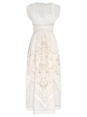Zimmermann Daylight Waisted Dress - Cream