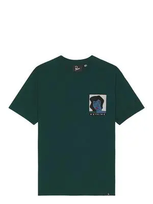 PARRA Nothing Please T-shirt In Green - Pine Green