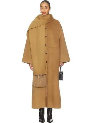 Lpa LPA Isabel Maxi Coat Brown