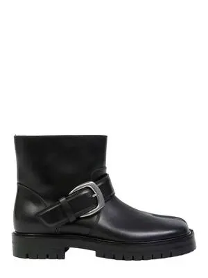 MAISON MARGIELA Tabi Buckle Ankle Boots - Black