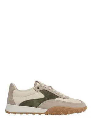Vince Suede And Leather Runner Sneakers - Sandstrm/moonlight