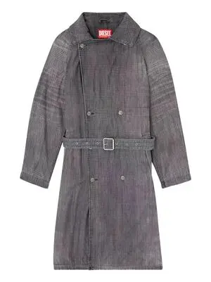 DIESEL D-matthew-s Trench Coat - Grey