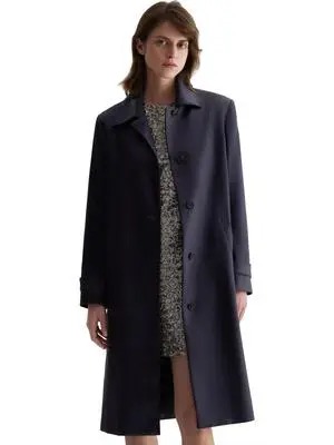 Veronica De Piante Heather Coat In Technical Cotton - Plum