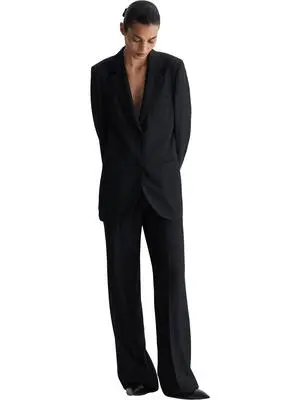 Veronica De Piante Taylor Trouser In Silk - Black