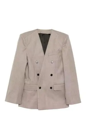 ALAINPAUL Double-breasted Blazer - Neutrals