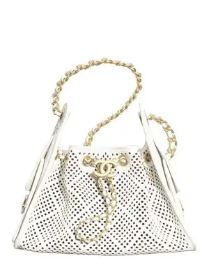 Chanel 25 Handbag - White