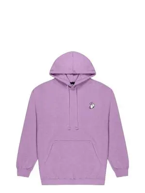 DALIX Heartly Ghost Midweight Hooded Sweatshirt - Purple