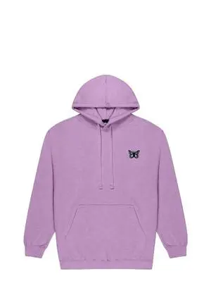 DALIX Butterfly Midweight Hooded Sweatshirt - Purple