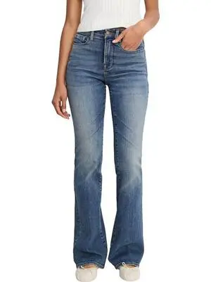 Good American Classic High Waist Bootcut Jeans - Indigo1128