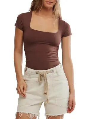 Free People Clean Lines Baby T-shirt - Pinecone