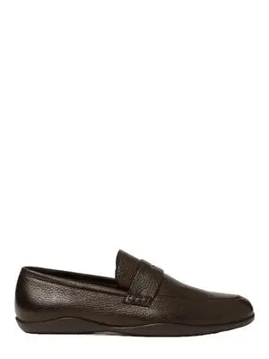 HARRYS OF LONDON Downing Deerskin Loafer - Dark Brown