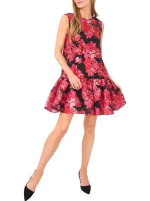 Ted Baker London Floral Brocade Mini Dress - Legacy Pink
