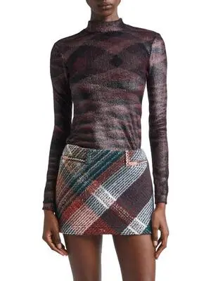MISSONI Flame Pattern Coated Sweater