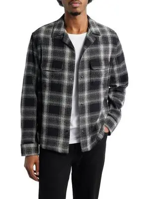 ALLSAINTS Teshio Plaid Button-up Shirt - Black