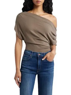 REFORMATION Iris Off-Shoulder Knit Top