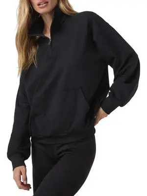 Vuori Granite Half Zip Jacket - Black Heather