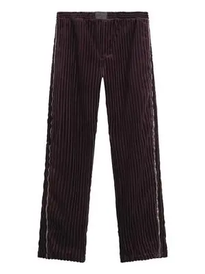 Acne Studios Jumbo Cord Zip Trousers - Burgundy