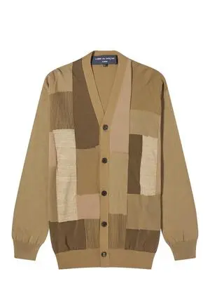 Comme Des Garçons Patchwork Cardigan - Khaki